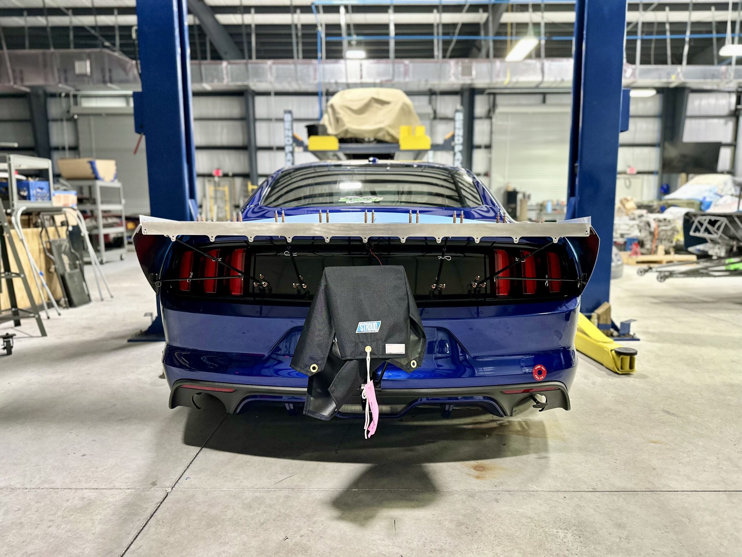 Custom Race Car Mustang S550 Adjustable Pro Wing